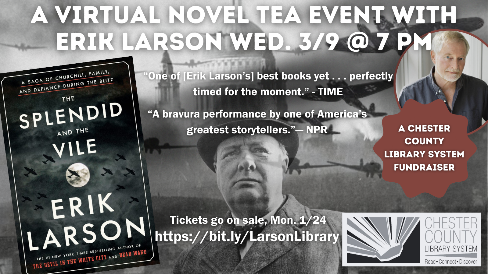 A Virtual Novel Tea Event with #1 NYT Bestselling Author, Erik Larson ...